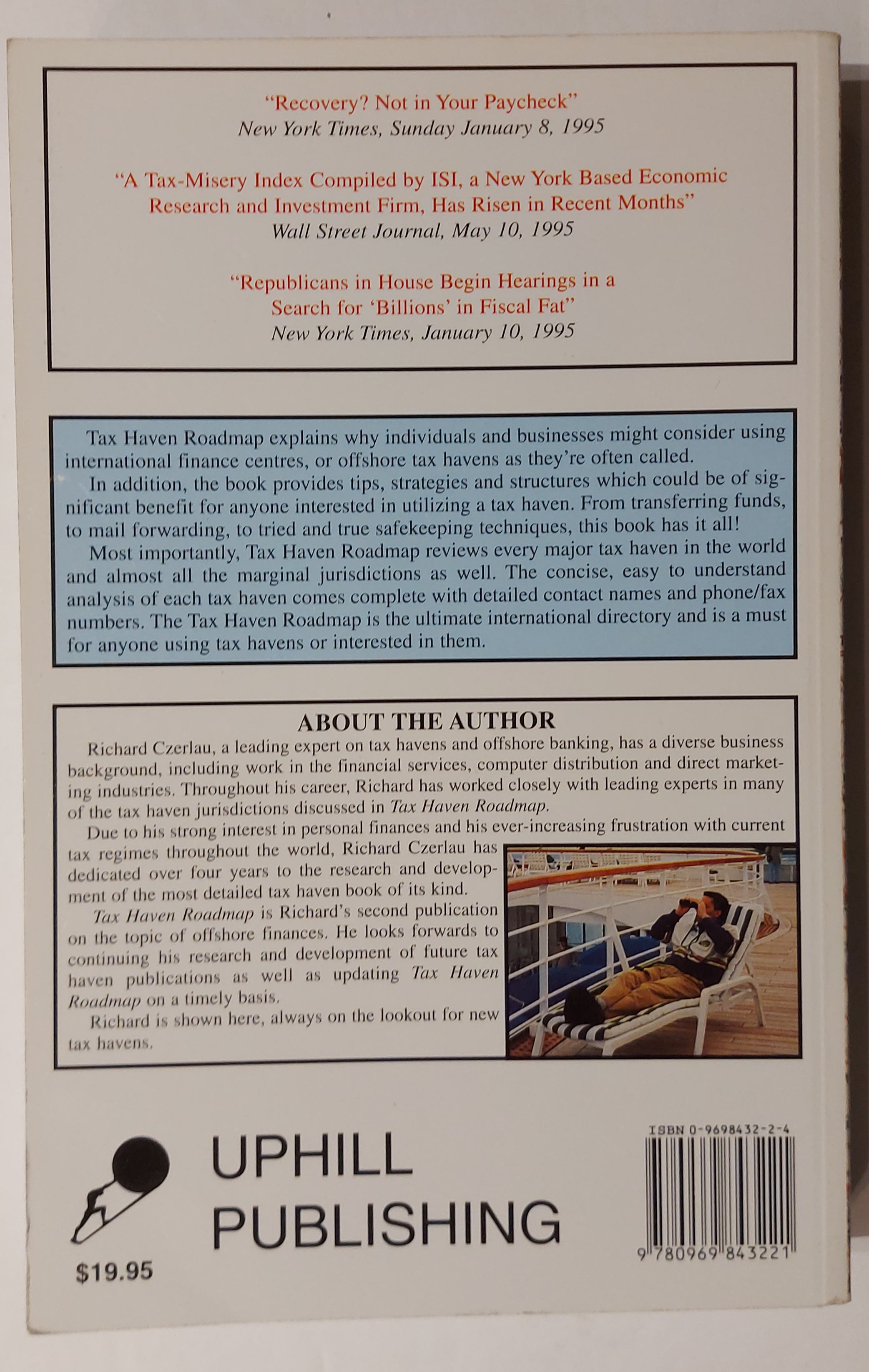 Tax Haven Roadmap by Richard Czerlau: New Soft cover (1995) 1st Edition | Mister-Seekers Bookstore