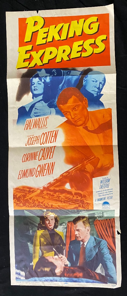Peking Express Original Insert Movie Poster -1951: (1951) Photograph ...