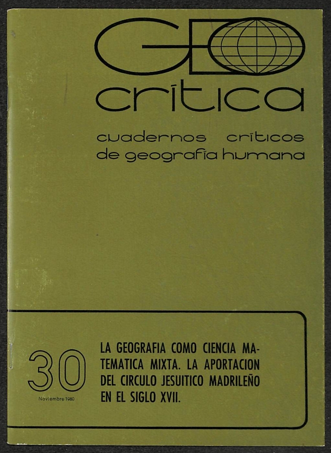 La geografía como ciencia matemática mixta. La aportación del circulo ...