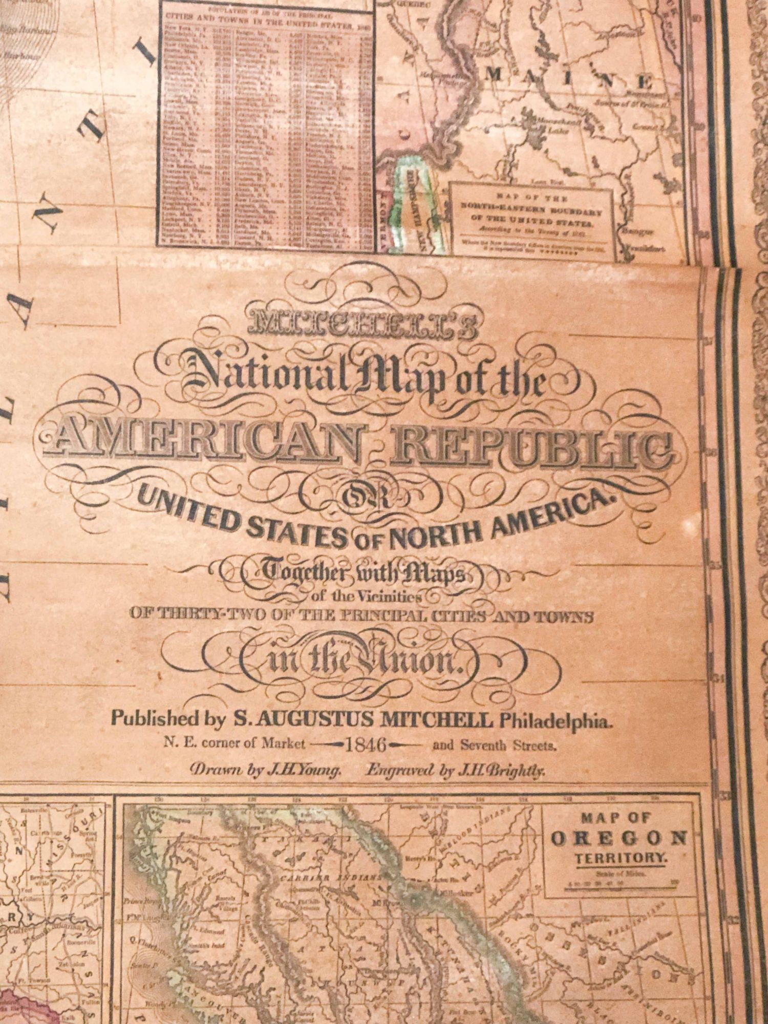 Mitchell's Map of The American Republic United States of North America ...
