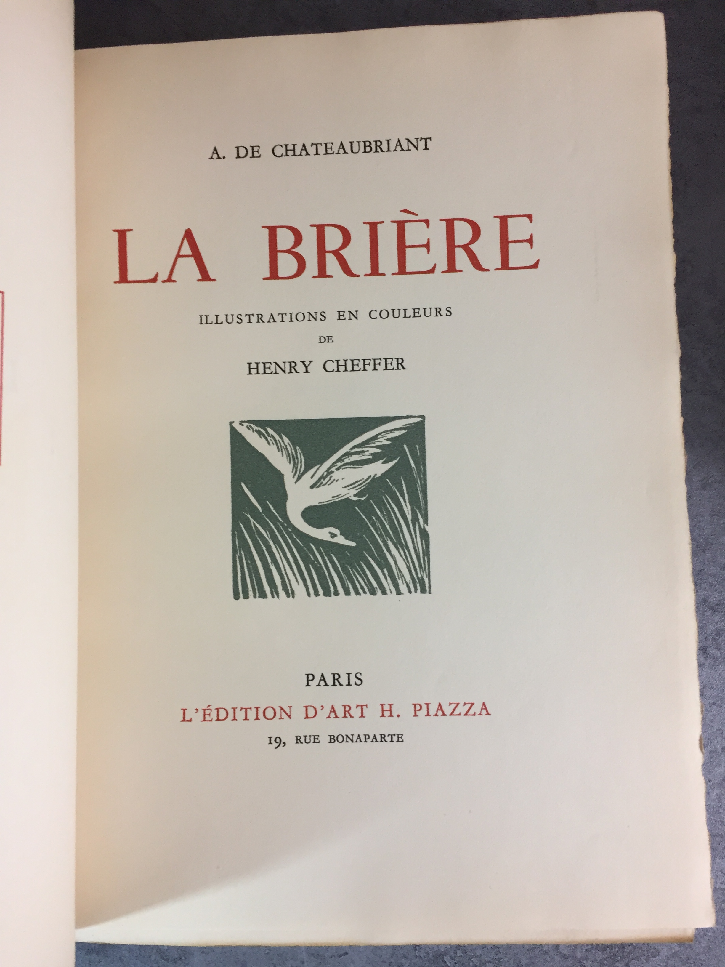 Chateaubriant Illustrations de Cheffer La Brière Piazza 1932 Le 350 sur ...