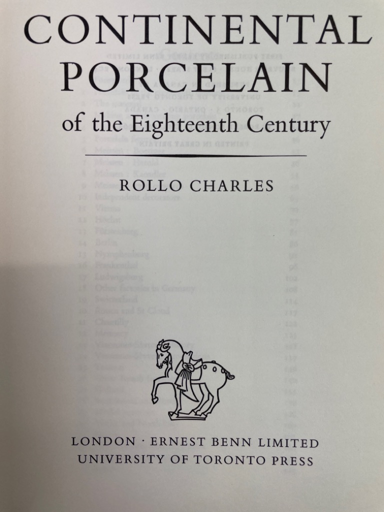 Continental Porcelain of the Eighteenth Century. von Charles, Rollo ...