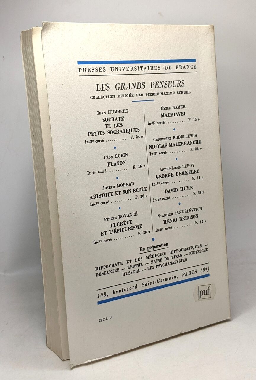 Platon - les grands penseurs by Robin Léon: Very Good (1968) | crealivres