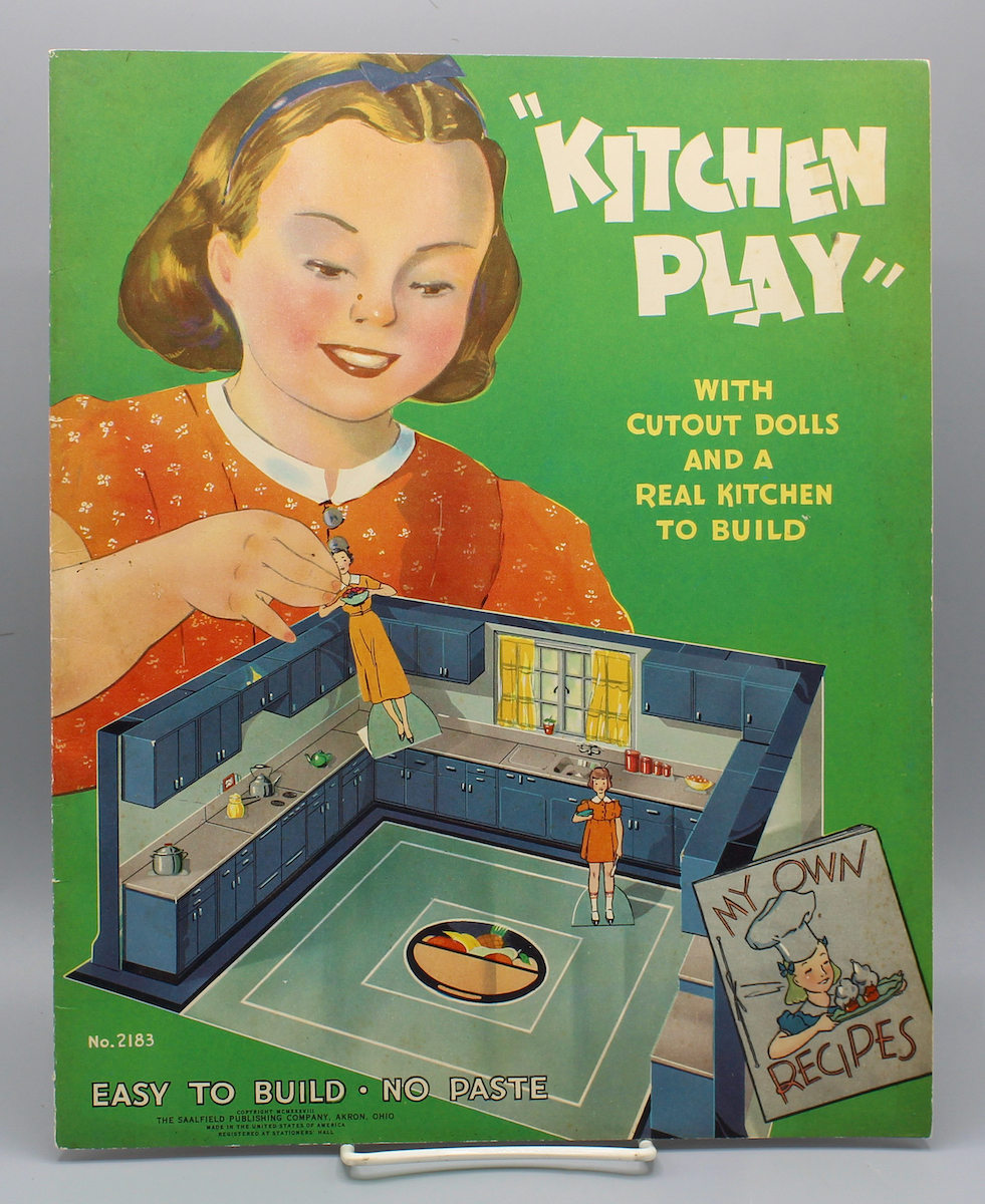 Kitchen PlayÓ with Cutout Dolls and a Real Kitchen to Build | Barnebys