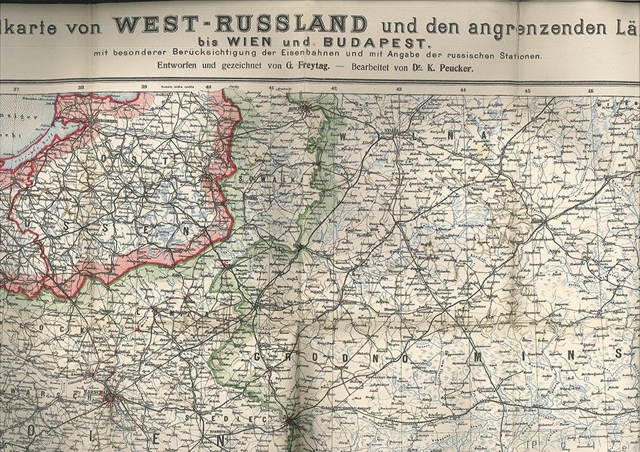 Generalkarte für West-Russland und den angrenzenden... | Barnebys