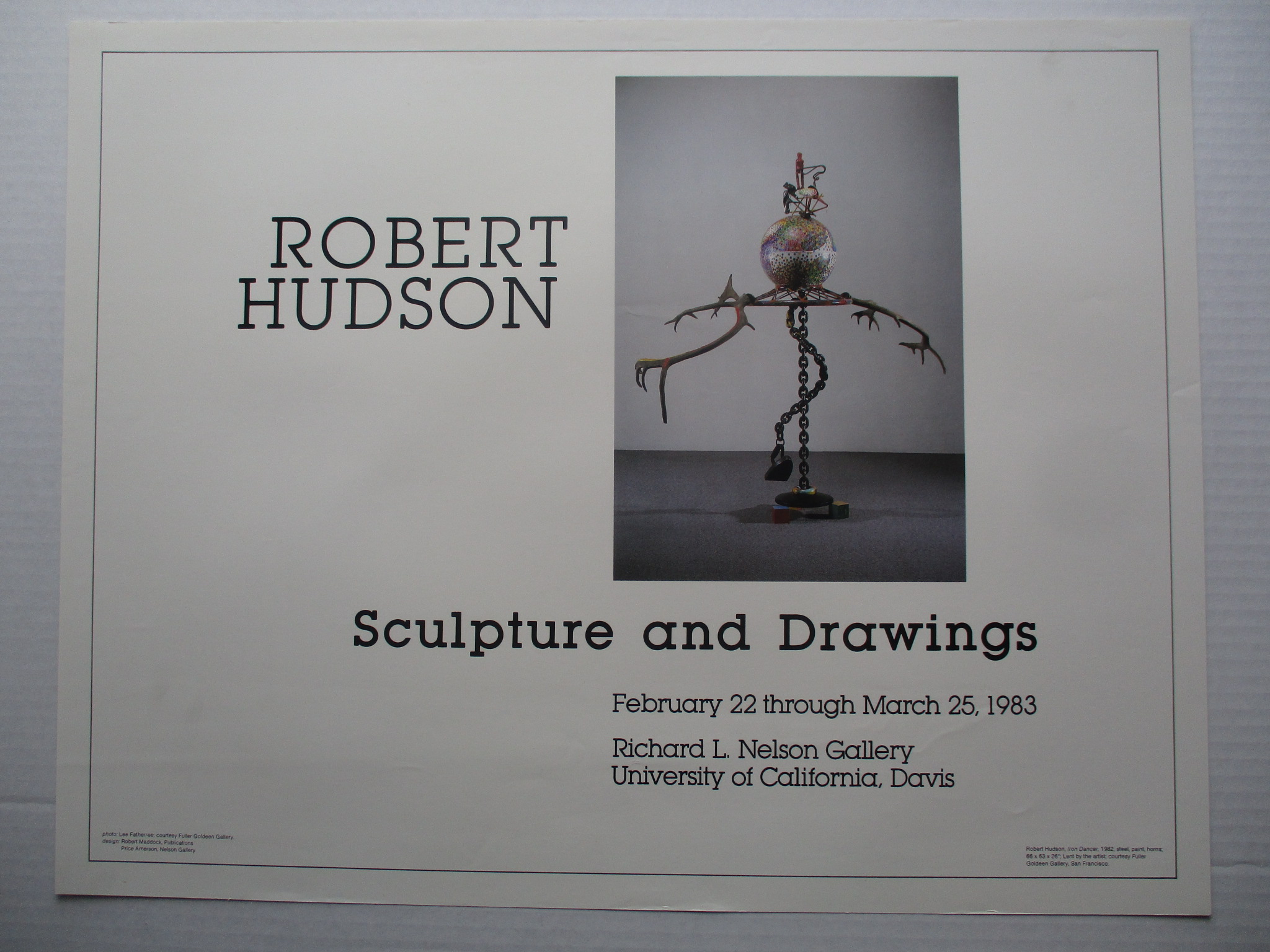 Robert Hudson Sculpture and Drawings Richard Nelson Gallery University of California Davis 1983 ...