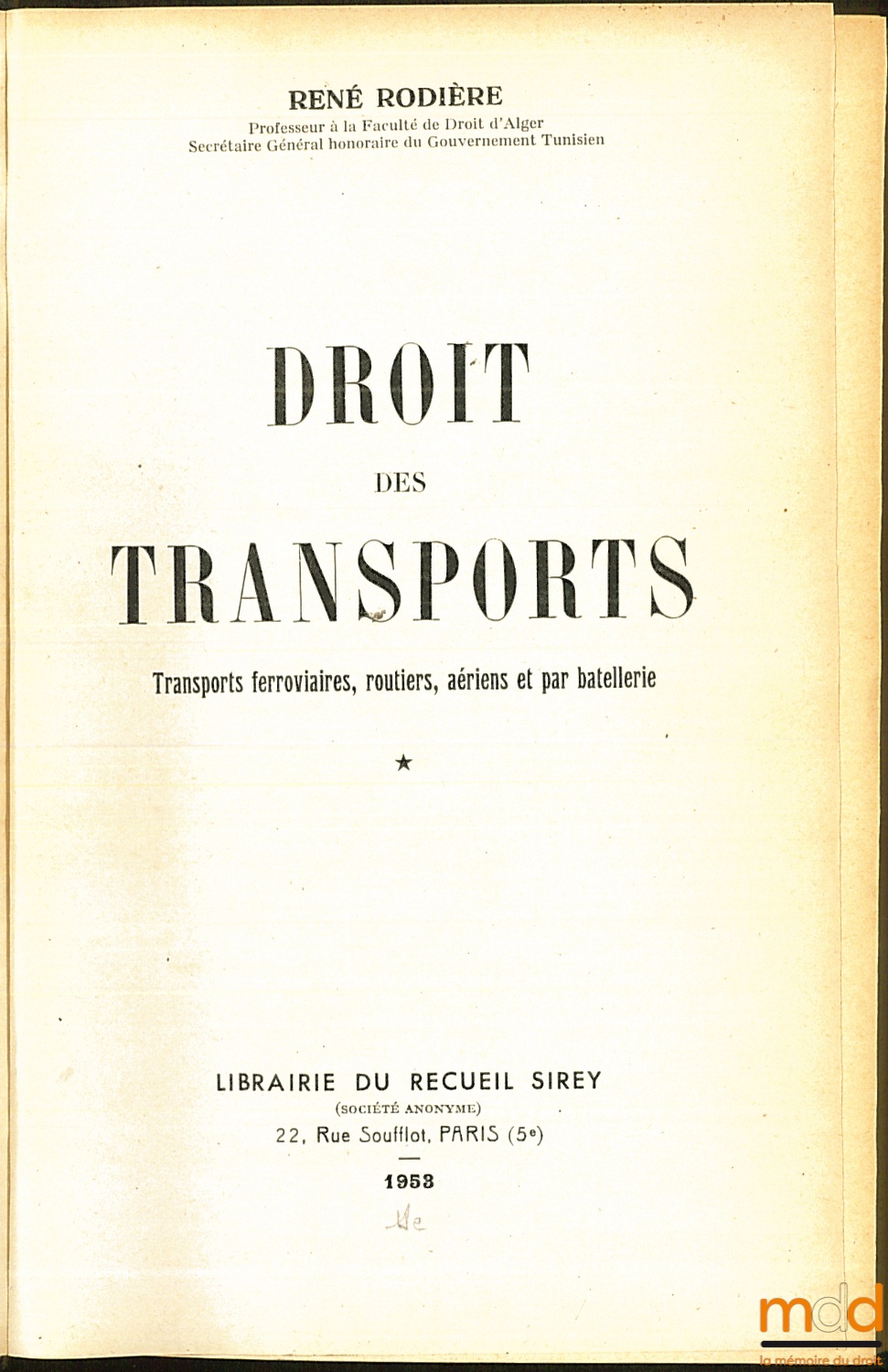 DROIT DES TRANSPORTS, Transports ferroviaires, routiers, aériens et par ...