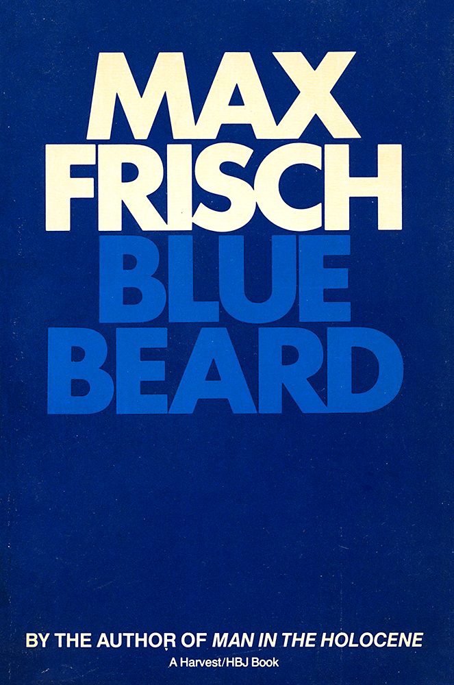 Bluebeard by Max Frisch: Fine Soft cover (1982) 1st Edition ...