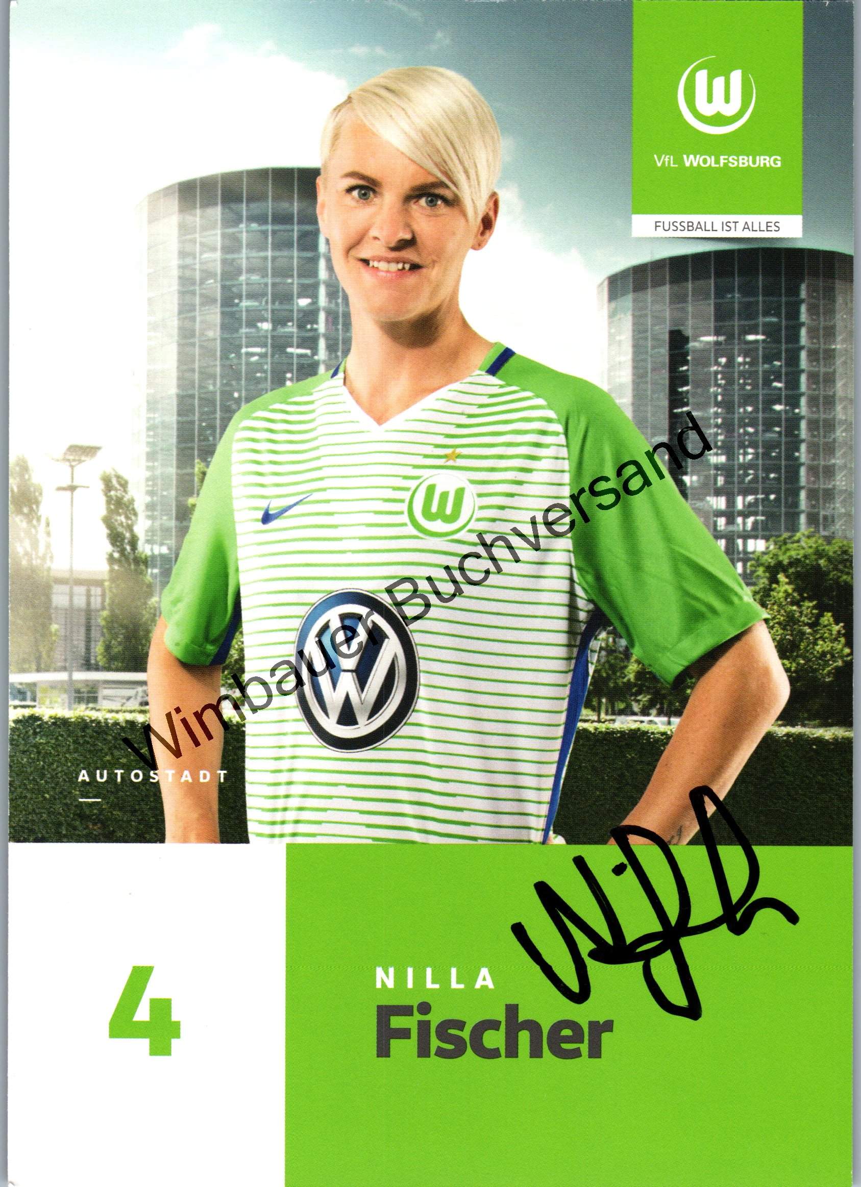 Original Autogramm Nilla Fischer VfL Wolfsburg /// Autograph signiert ...