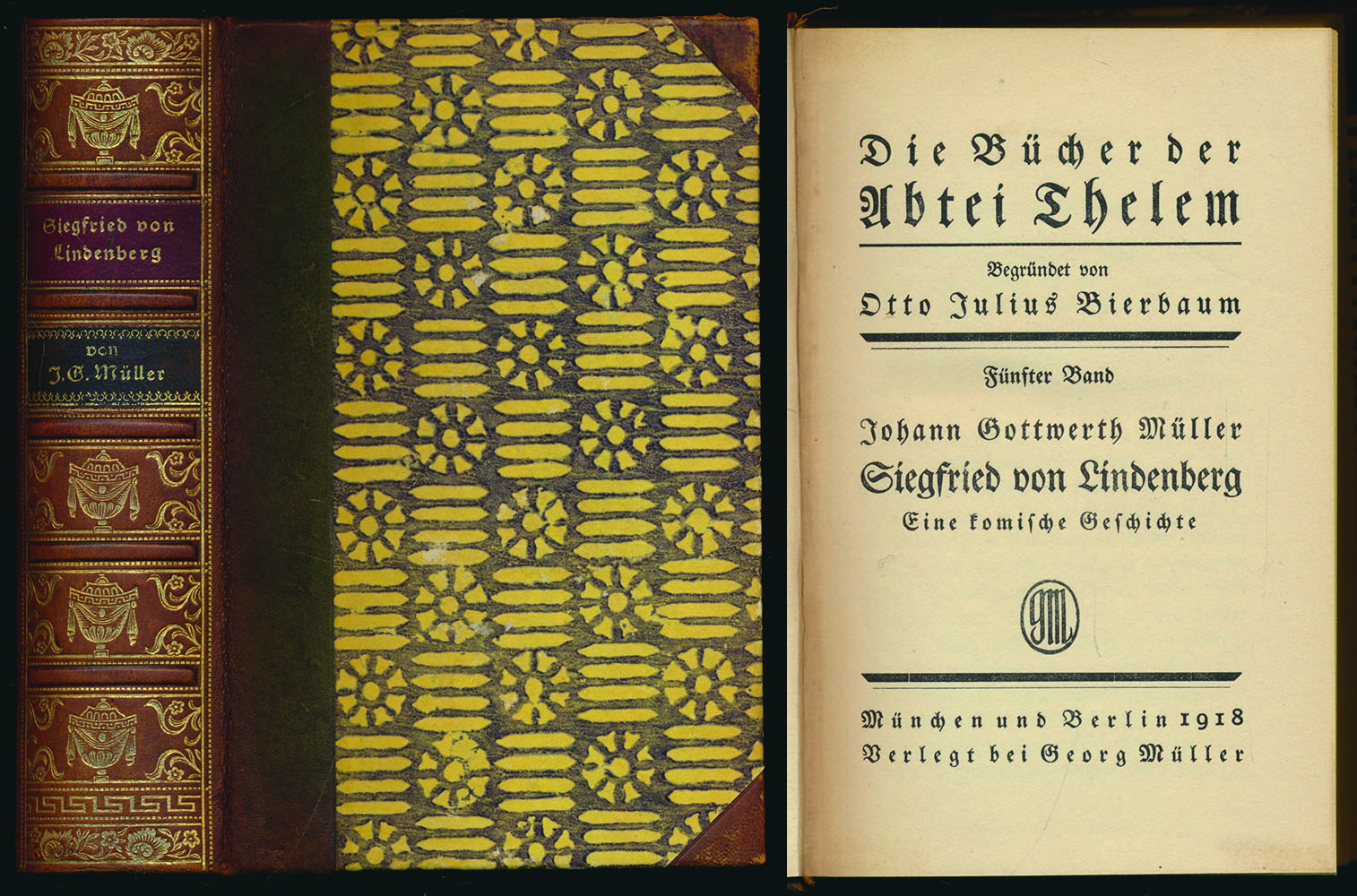 Siegfried von Lindenberg. Eine komische Geschichte. von Müller, Johann ...