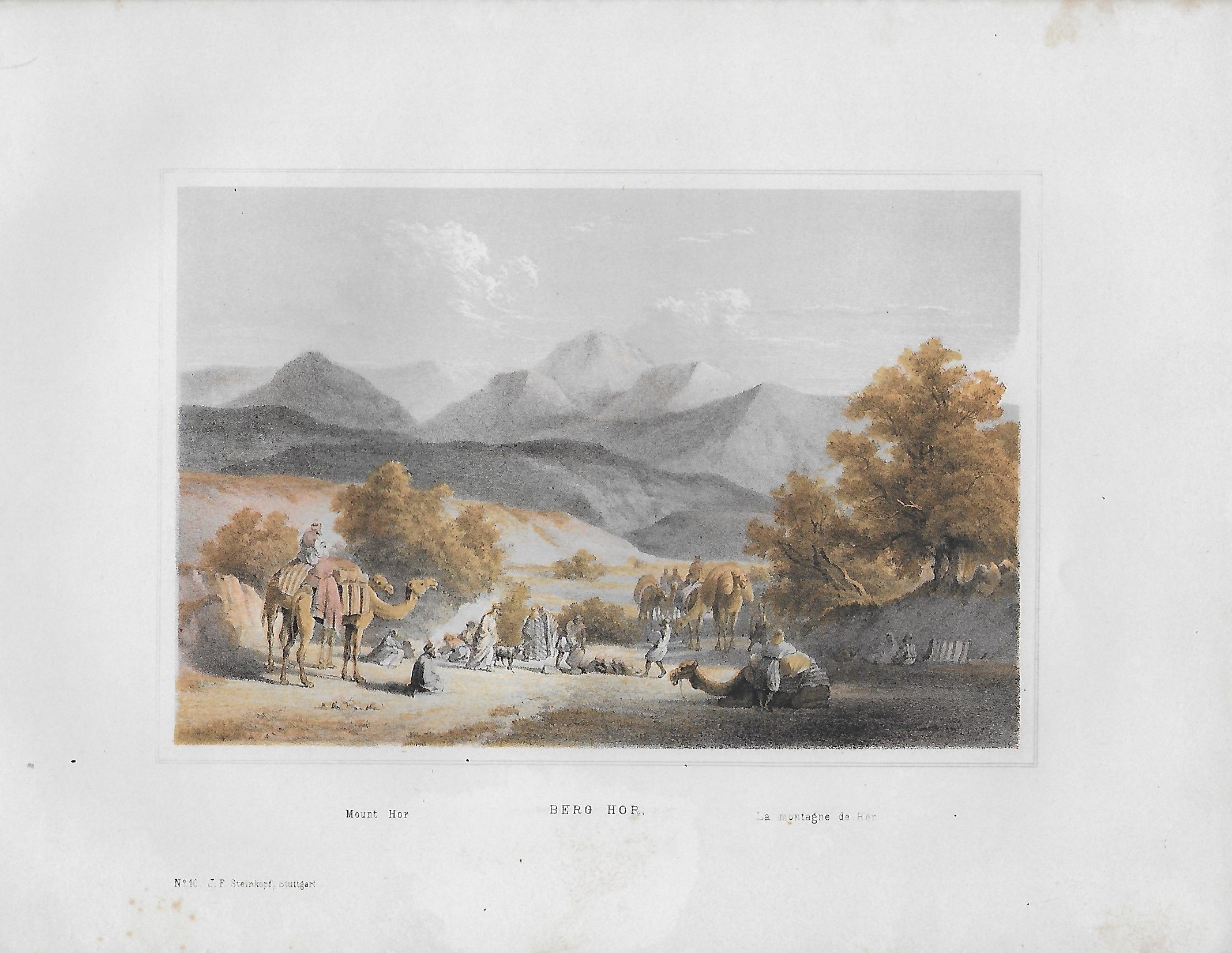 Mount Hor. Berg Hor. La montagne de Hor by Johann Martin von Bernatz ...