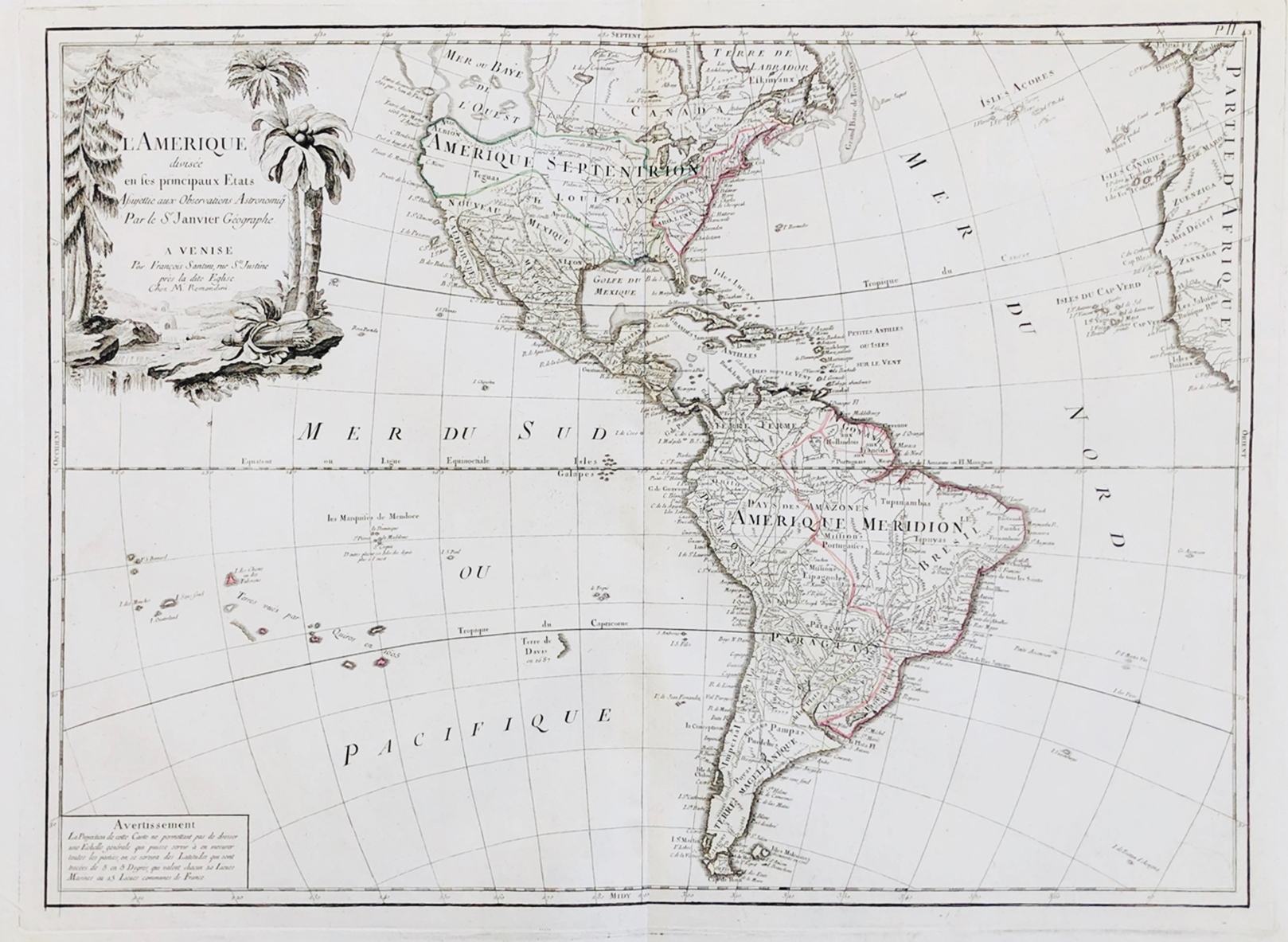 "L'Amerique divisée en ses principaux Etats." - America Amerika ...