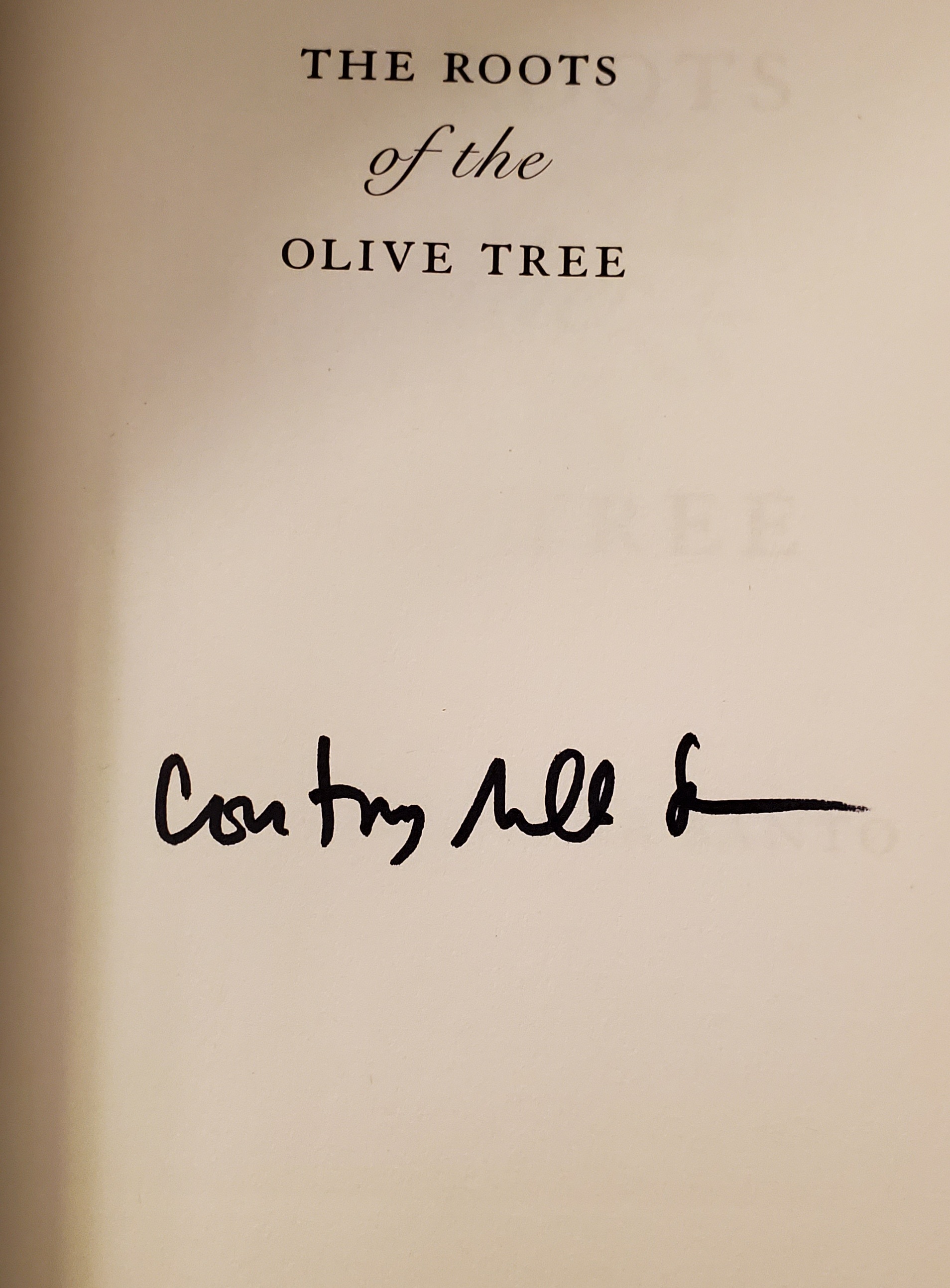 The Roots of the Olive Tree [SIGNED] by Courtney Miller Santo: New ...