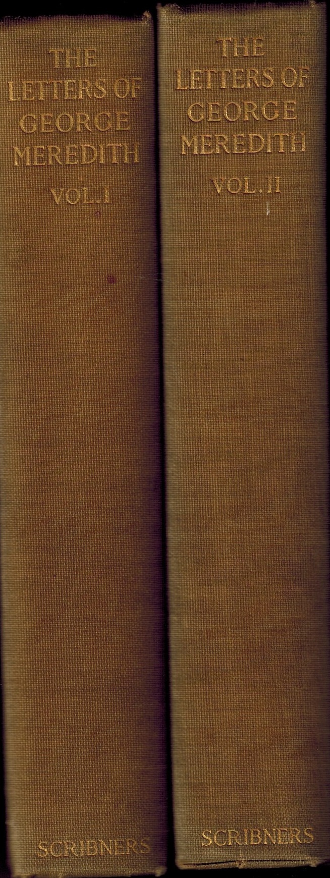 LETTERS OF GEORGE MEREDITH in Two Volumes, Volume I: 1844-1881, Volume ...