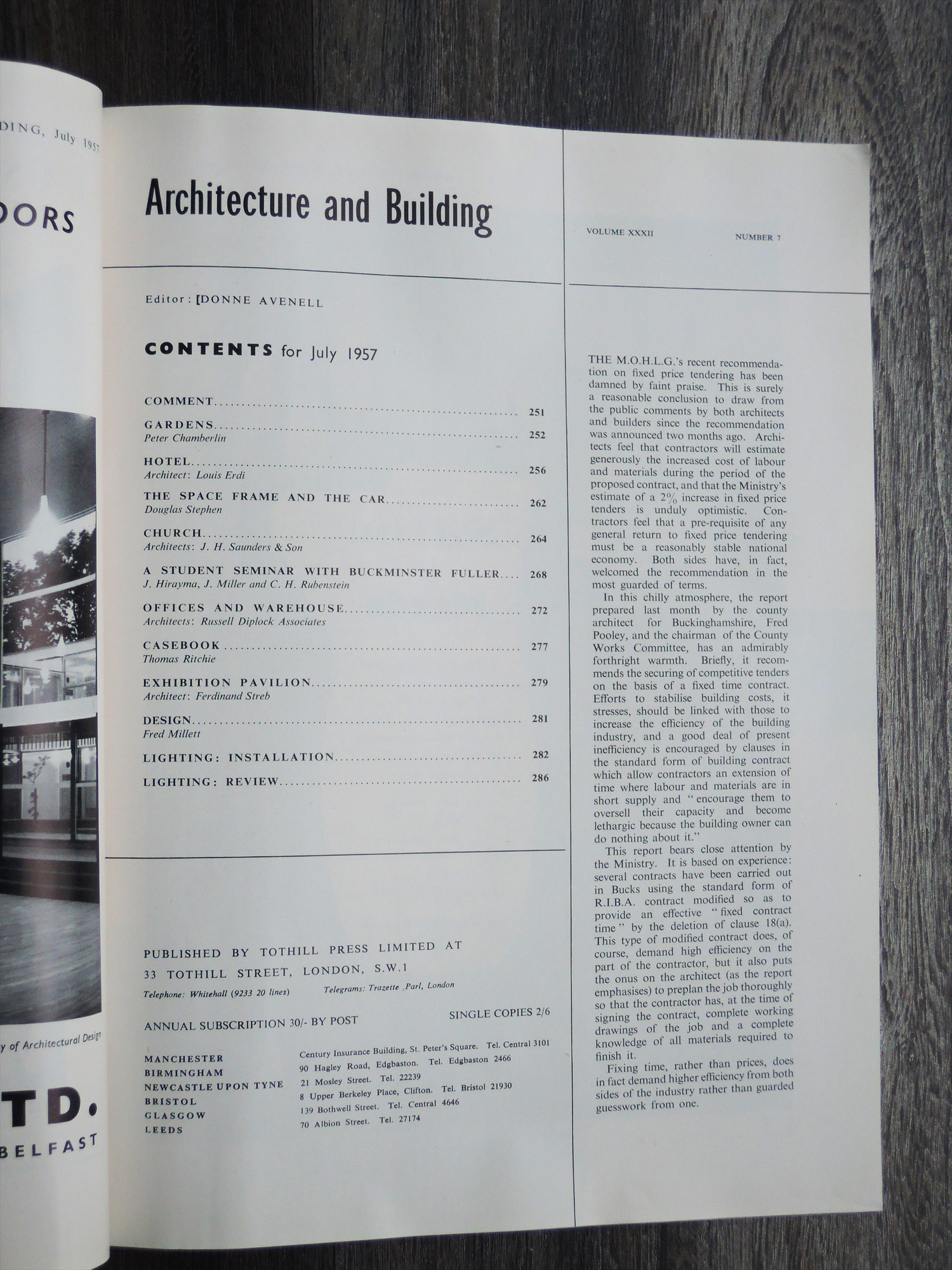Architecture & Building Magazine, July 1957, Volume XXXII Number 07 by ...
