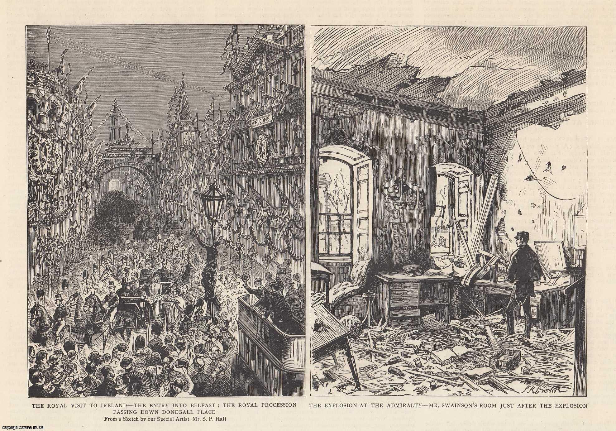 Prince and Princess of Wales' Royal Visit to Ireland, 1885. 34 woodcut ...