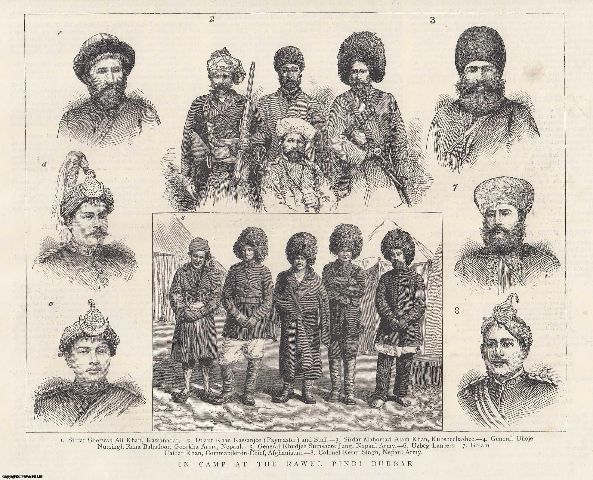 In Camp at the Rawul Pindi Durbar. A series of portraits, with each ...