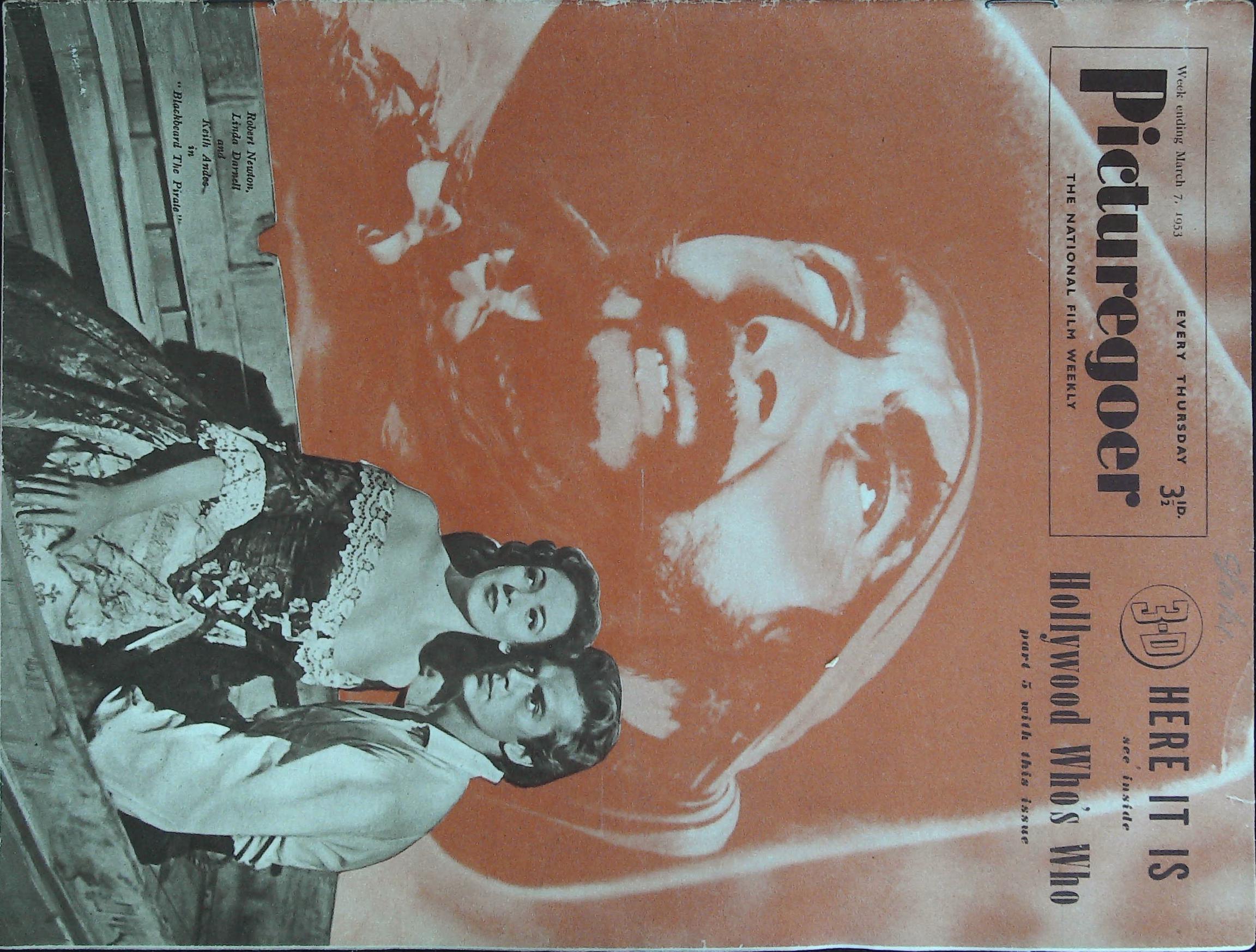 Picturegoer Magazine March 7,1953 Robert Newton, Linda Darnell: (1953 ...