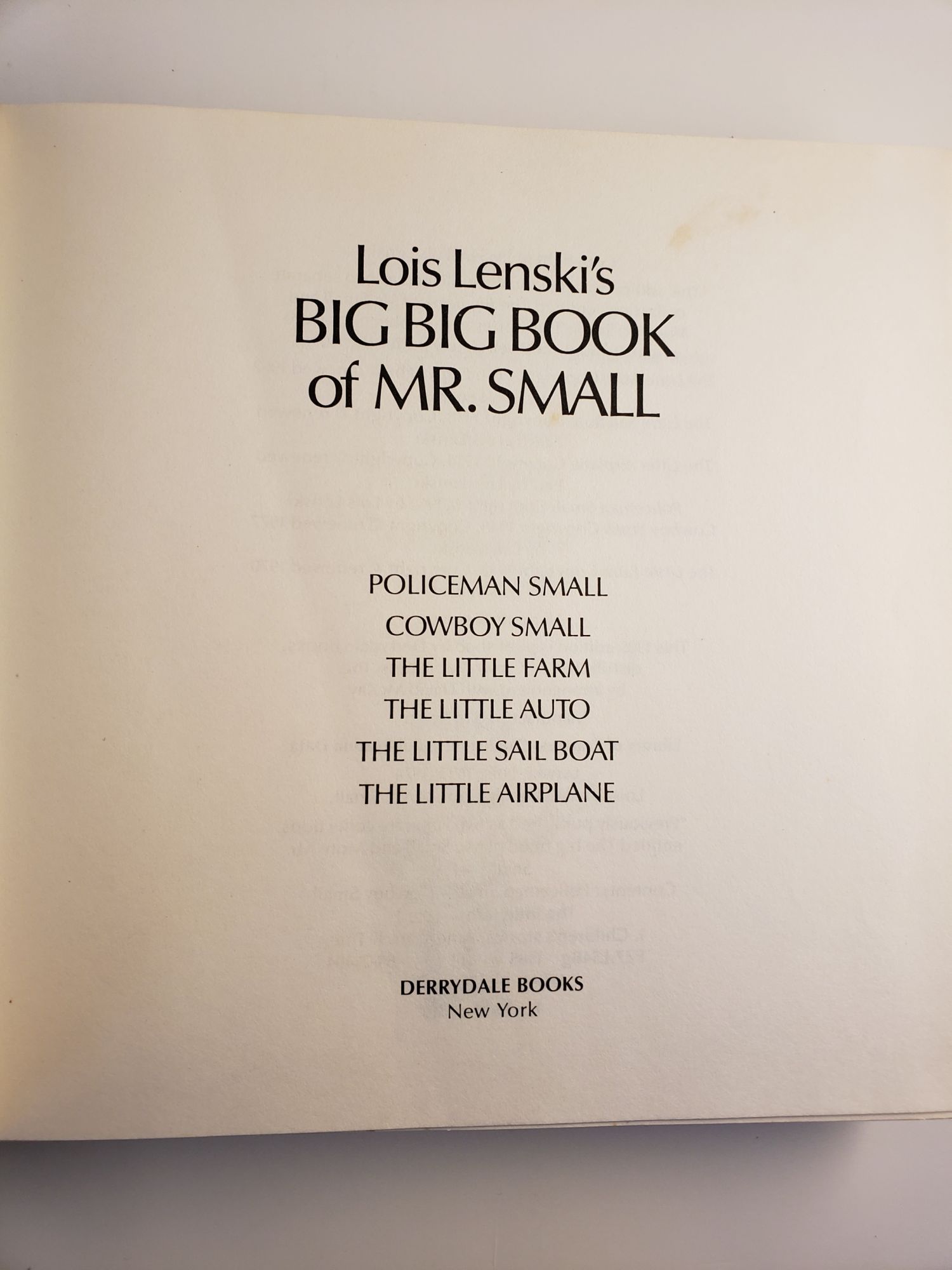 Lois Lenski's Big Big Book of Mr. Small by Lenski, Lois | WellRead Books