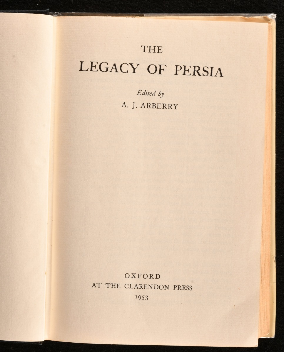 The Legacy of Persia by Various; A. J. Arberry: Near Fine Cloth (1953 ...