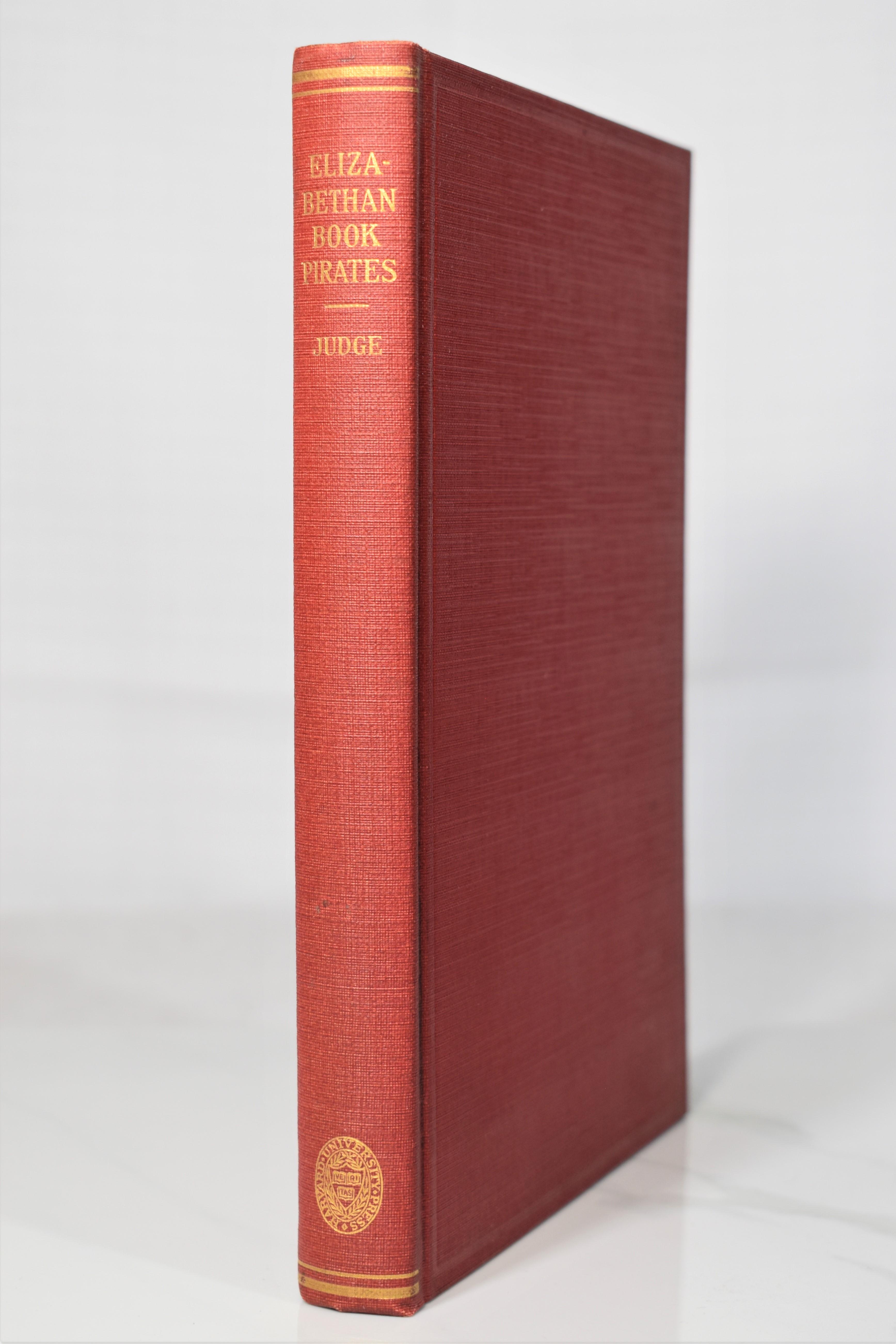 ELIZABETHAN BOOK-PIRATES by Cyril Bathurst Judge: Very Good Hardcover ...