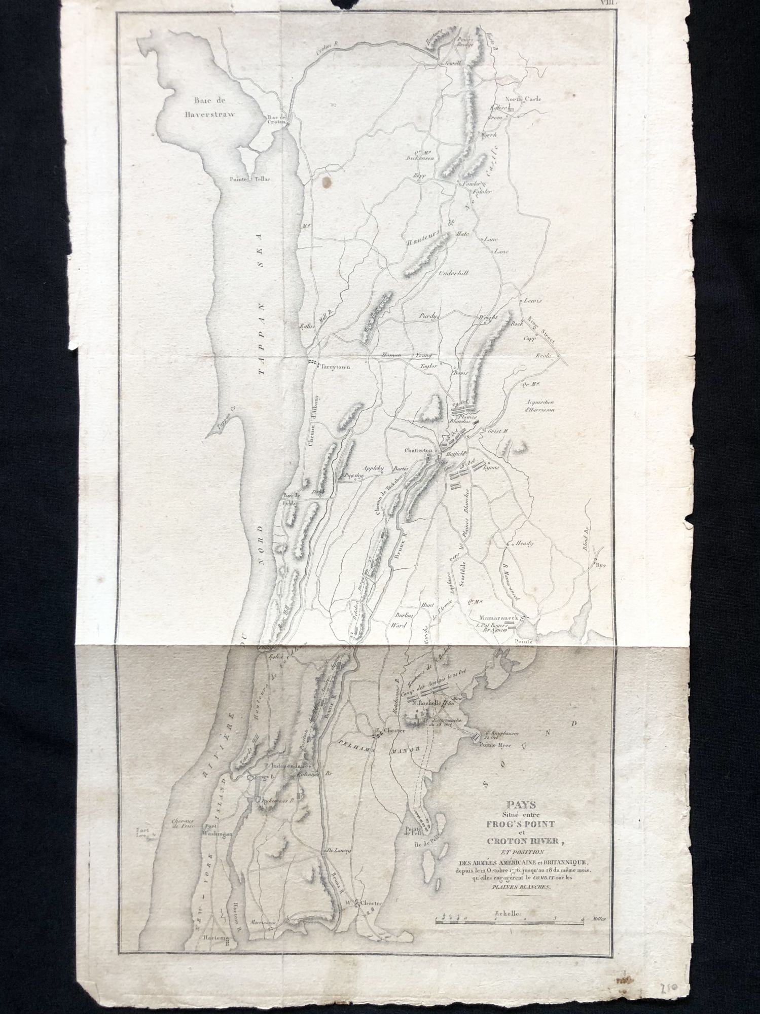 1807 Revolutionary War Map BATTLE OF WHITE PLAINS... | Barnebys
