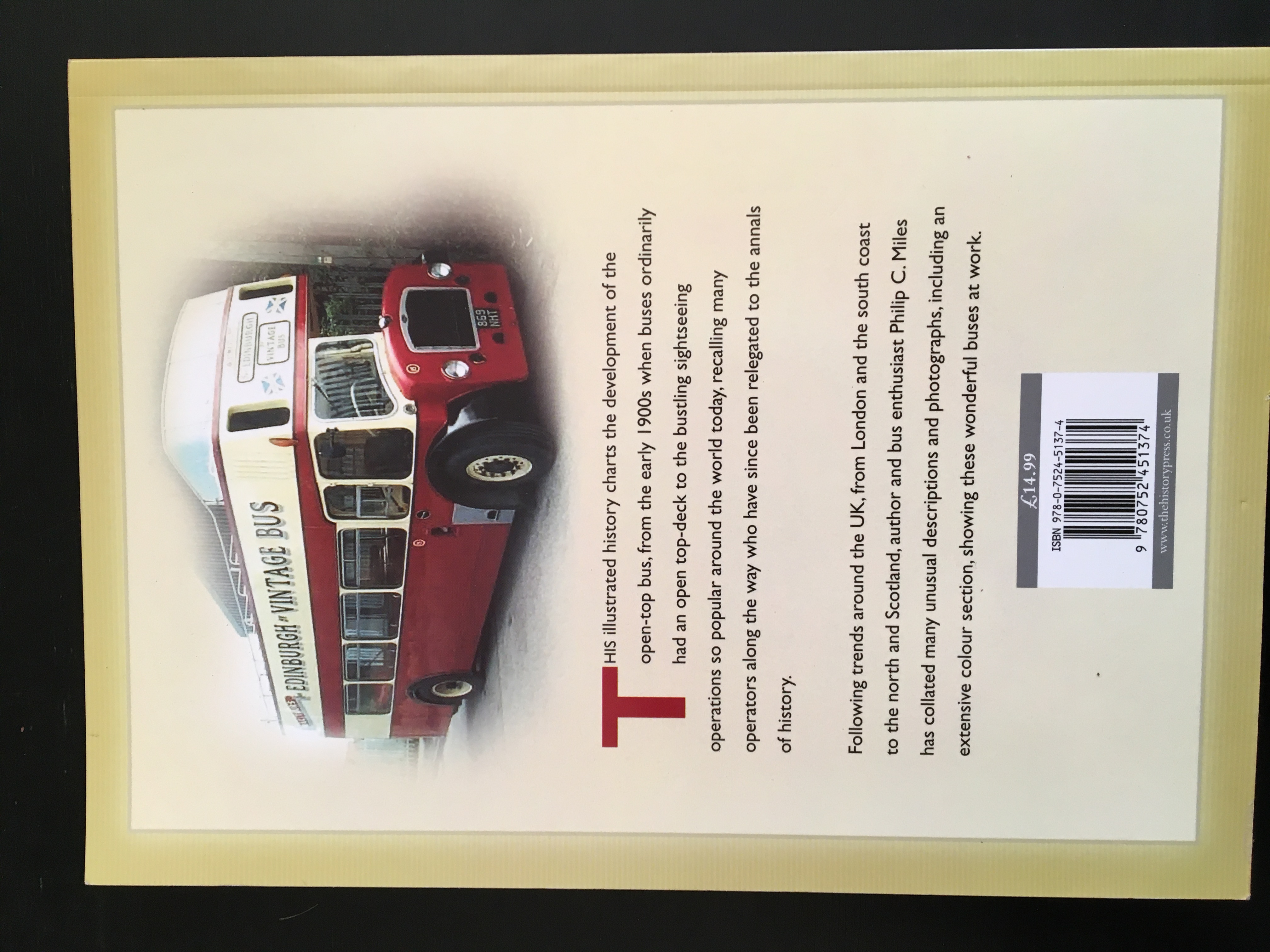 Top-Deck Travel: A History of Britain's Open-top Buses by Miles, Philip ...