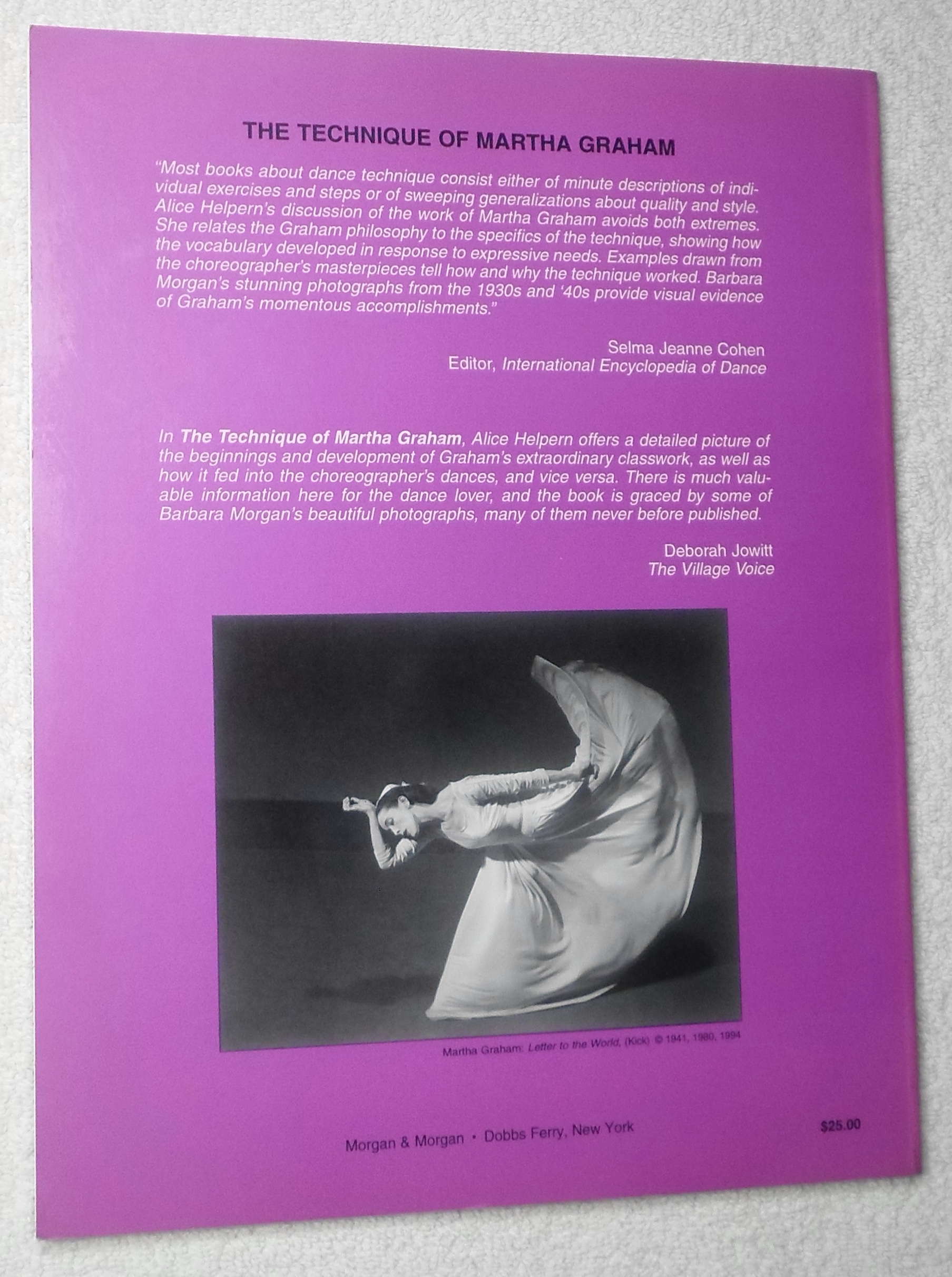 The Technique of Martha Graham by Helpern, Alice J: Fine Soft cover ...