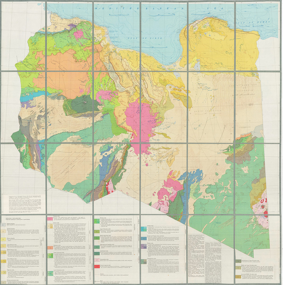Geologic Map of the Kingdom of Libya Compiled by Louis C. Conant and ...