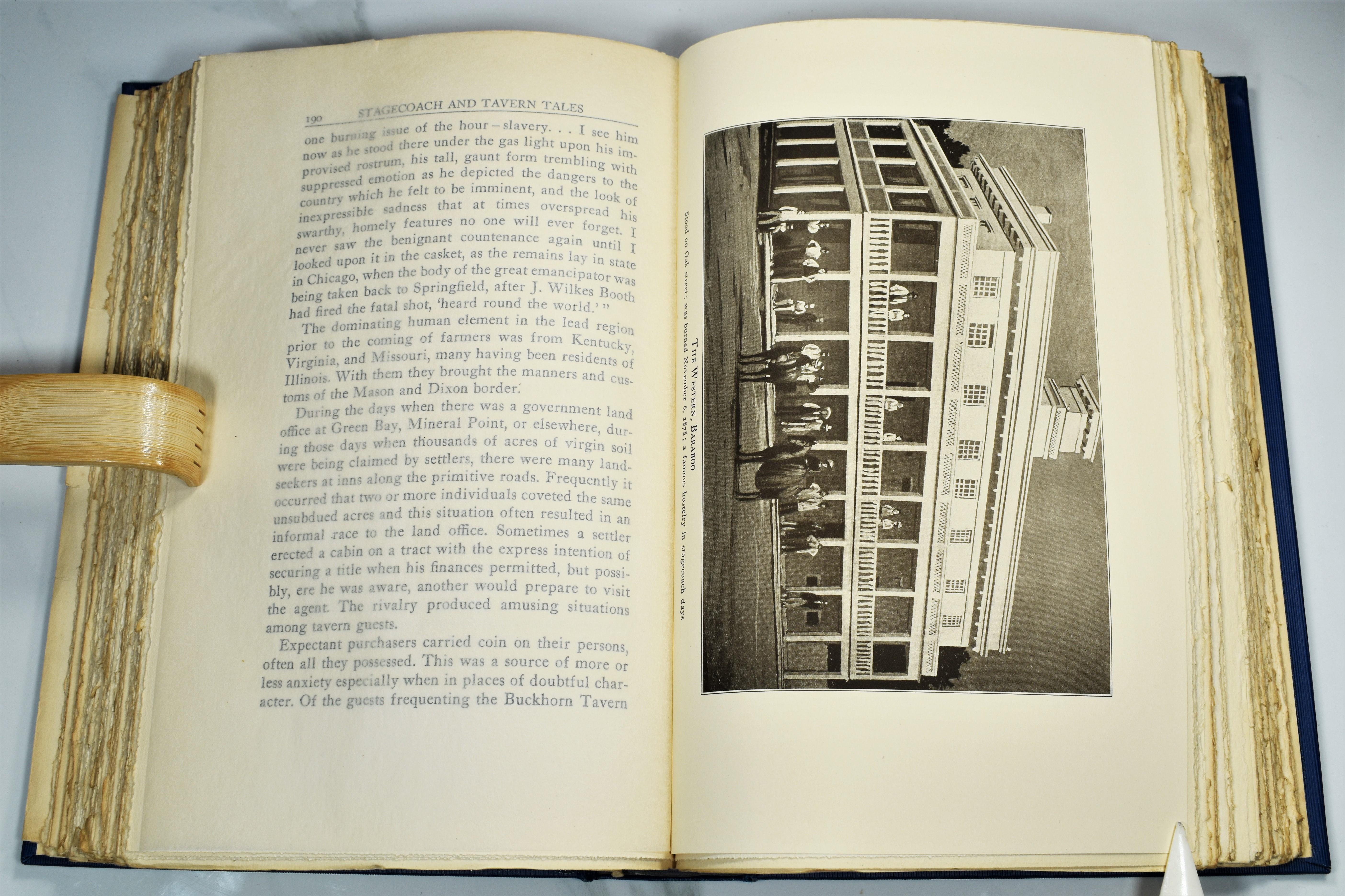 STAGECOACH AND TAVERN TALES OF THE OLD NORTHWEST by Harry Ellsworth ...