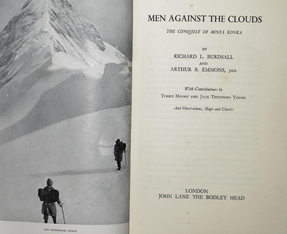 Men Against The Clouds The Conquest of Minya Konka by Burdsall,Richard ...
