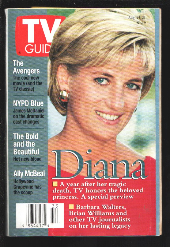 TV Guide 8/15/1998-Great TV Guide-St. Louis Edition-Princess Di photo ...