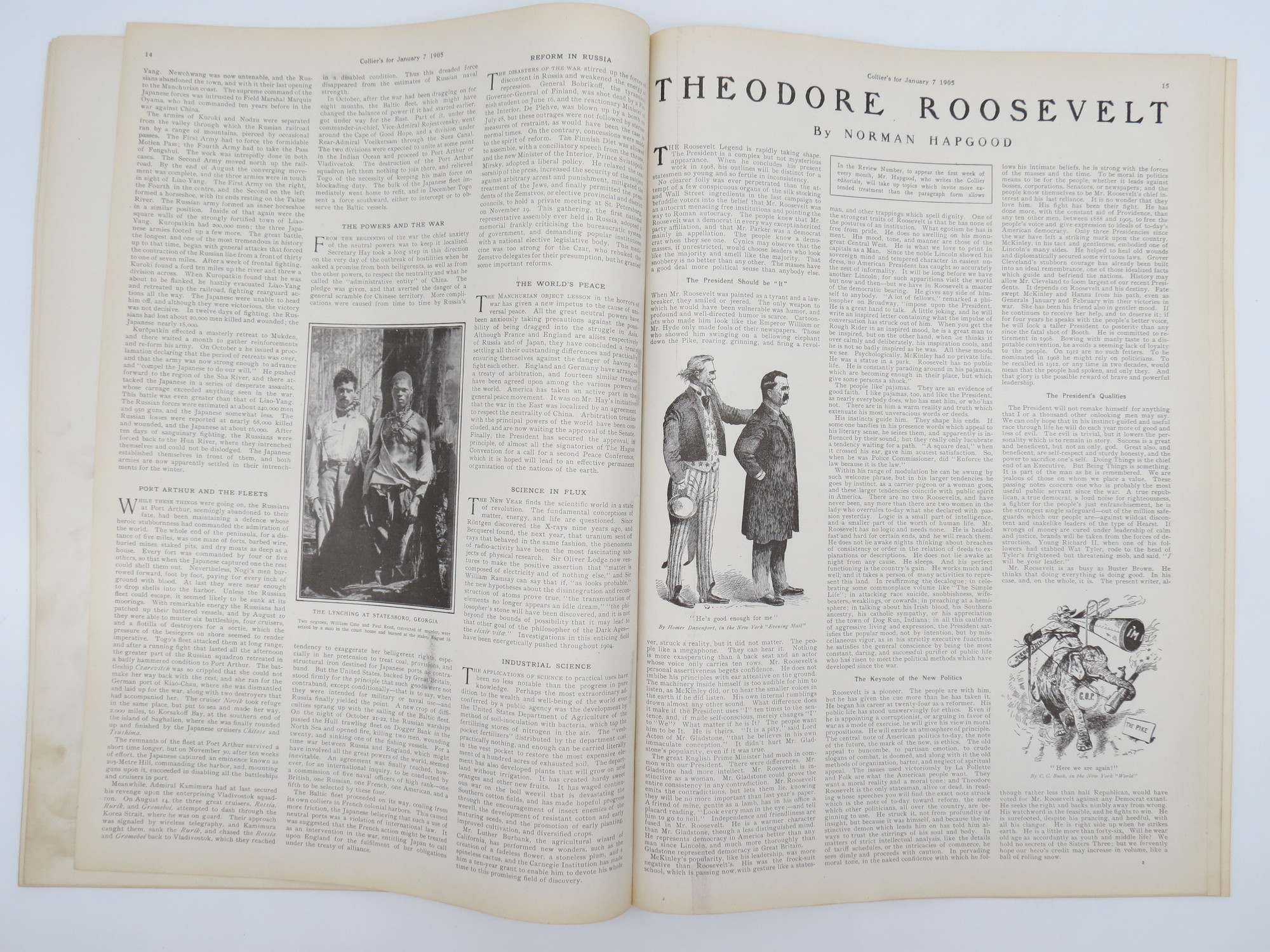 COLLIER'S WEEKLY MAGAZINE - JANUARY 7, 1905 (MAXFIELD PARRISH COVER ...