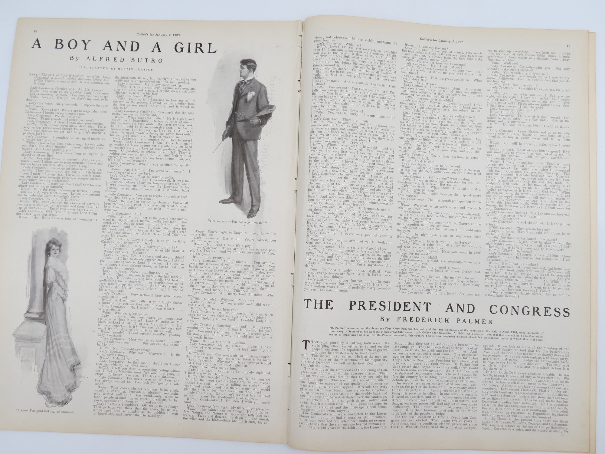 COLLIER'S WEEKLY MAGAZINE - JANUARY 7, 1905 (MAXFIELD PARRISH COVER ...