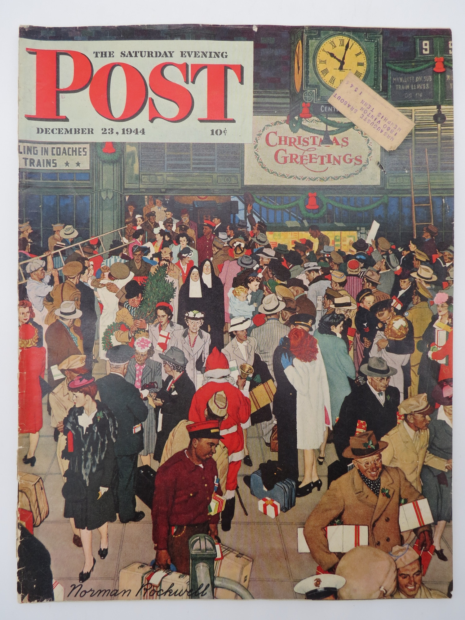 SATURDAY EVENING POST MAGAZINE, DECEMBER 23, 1944 (NORMAN ROCKWELL ...