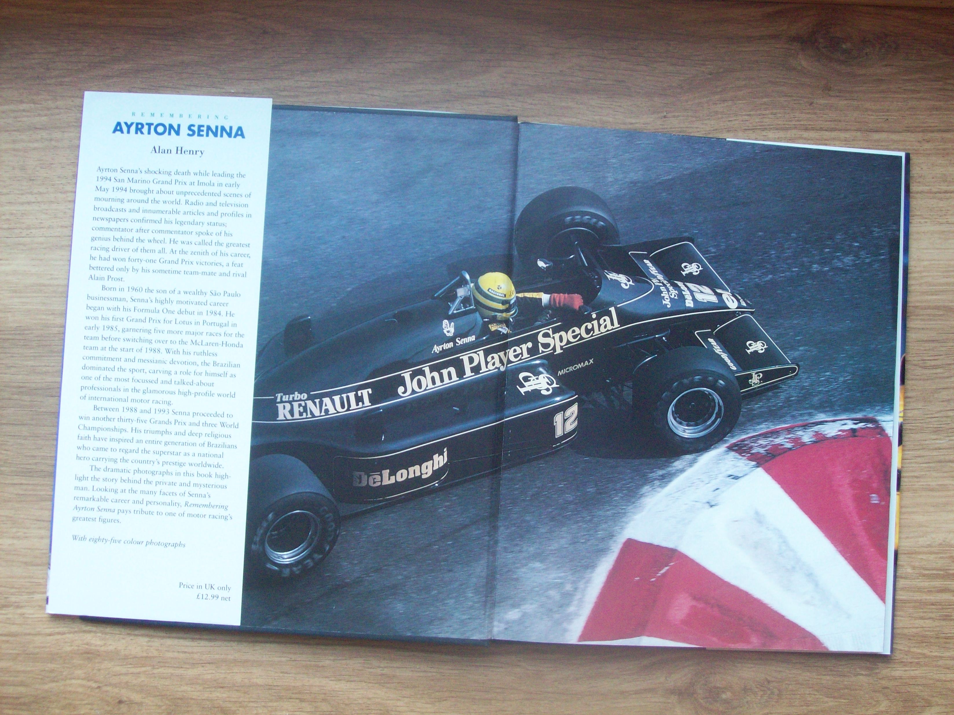 Remembering Ayrton Senna by Alan Henry: Fine Hardcover (1994) 1st ...