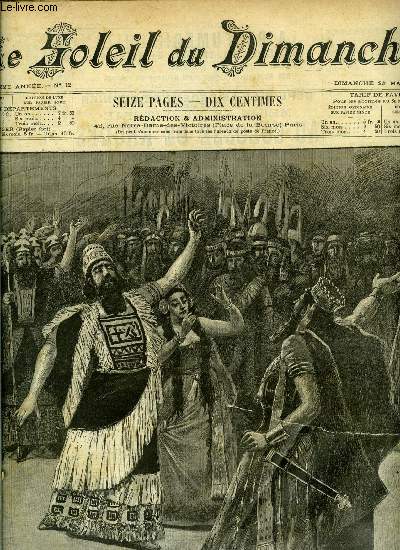 Le soleil du dimanche n° 12 - A l'opéra - le mage, livret de M. Jean ...