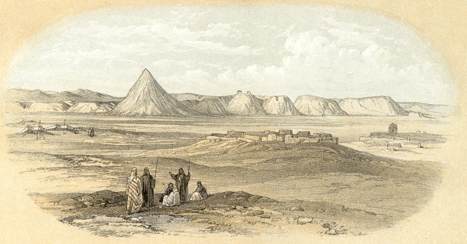 VIEW OF THE MOUND AT NIMROUD, 1857 ANTIQUE PRINT ANTIQUE ORIGINAL ...