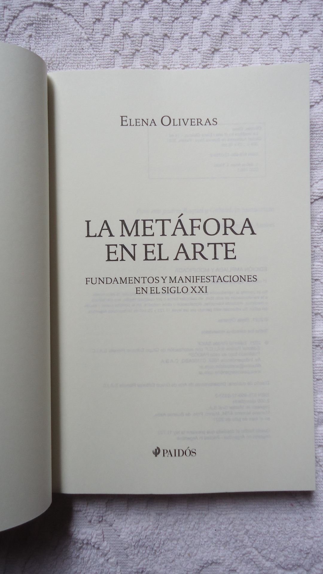 LA METÁFORA EN EL ARTE. FUNDAMENTOS Y MANIFESTACIONES EN EL SIGLO XXI ...