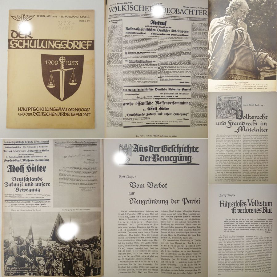 Der Schulungsbrief, das zentrale Monatsblatt der NSDAP. III. Jahrgang ...