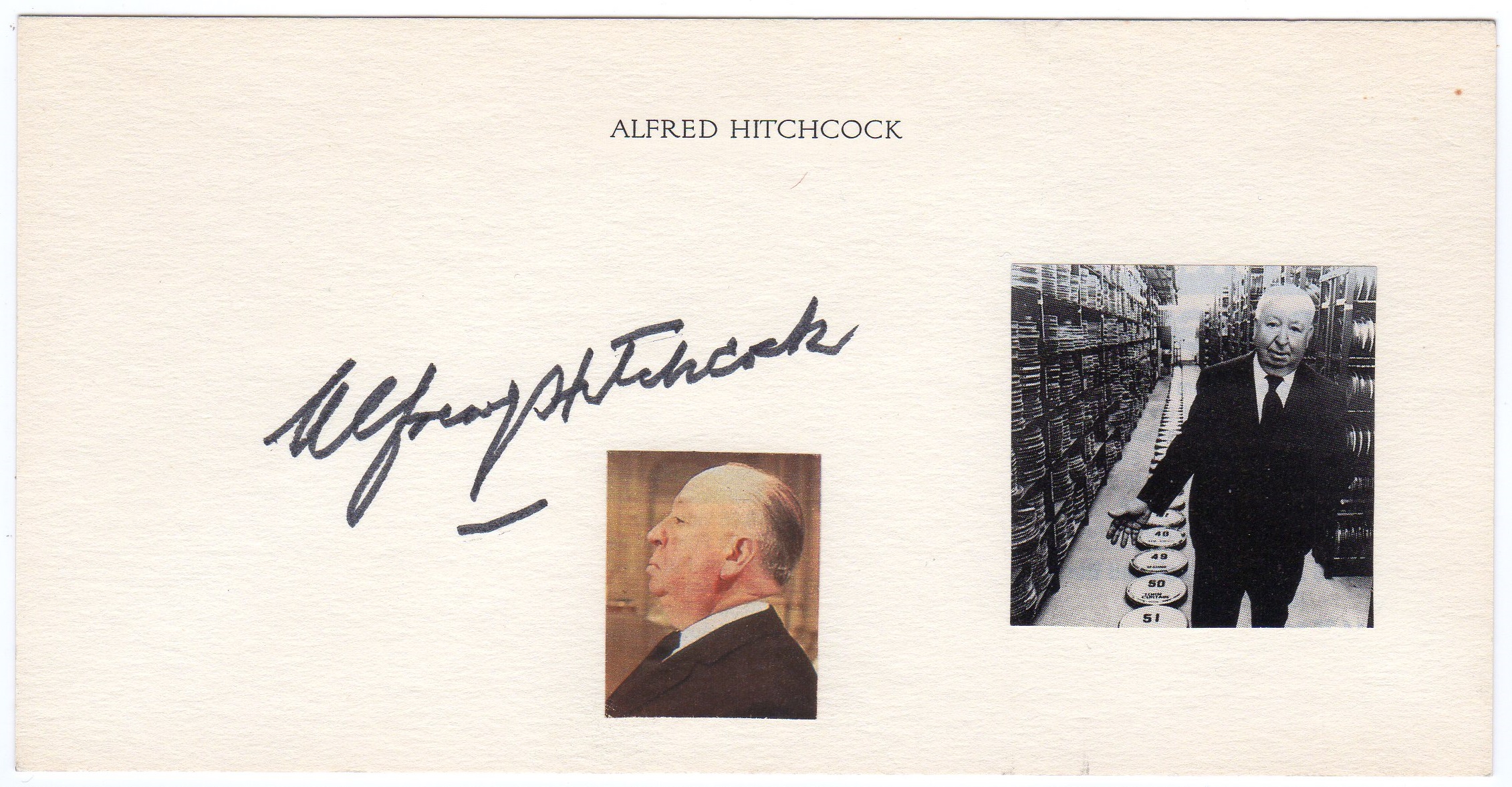 Alfred Hitchcock Signature