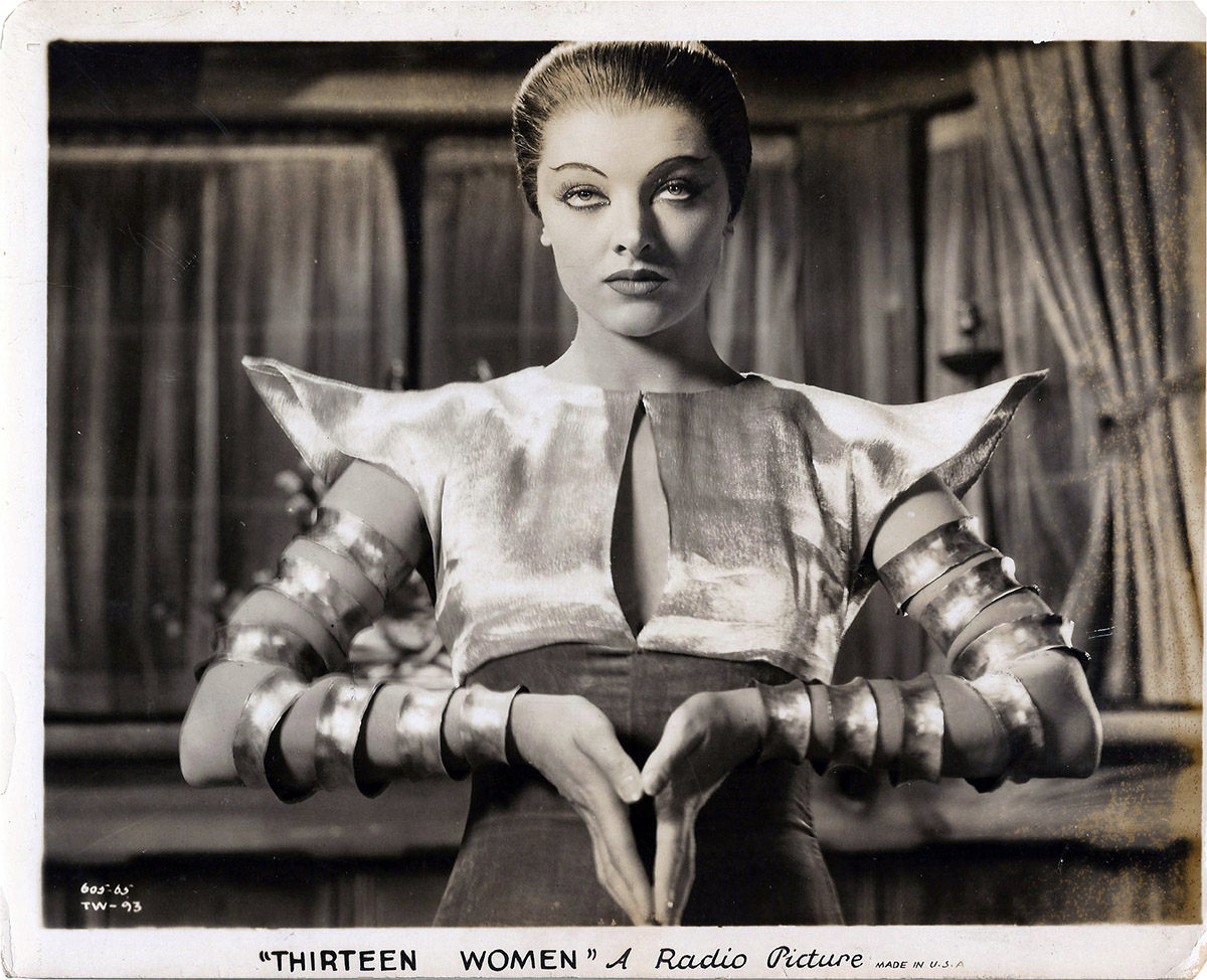 MYRNA LOY | THIRTEEN WOMEN (1932) Portrait as villain Ursula Georgi by ... MYRNA LOY | THIRTEEN WOMEN (1932) Portrait as villain Ursula Georgi by ...