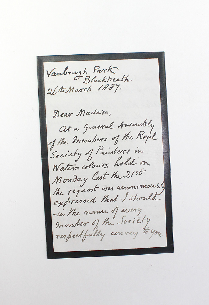 An Original Letter Written and Signed by Sir John Gilbert by Sir John ...