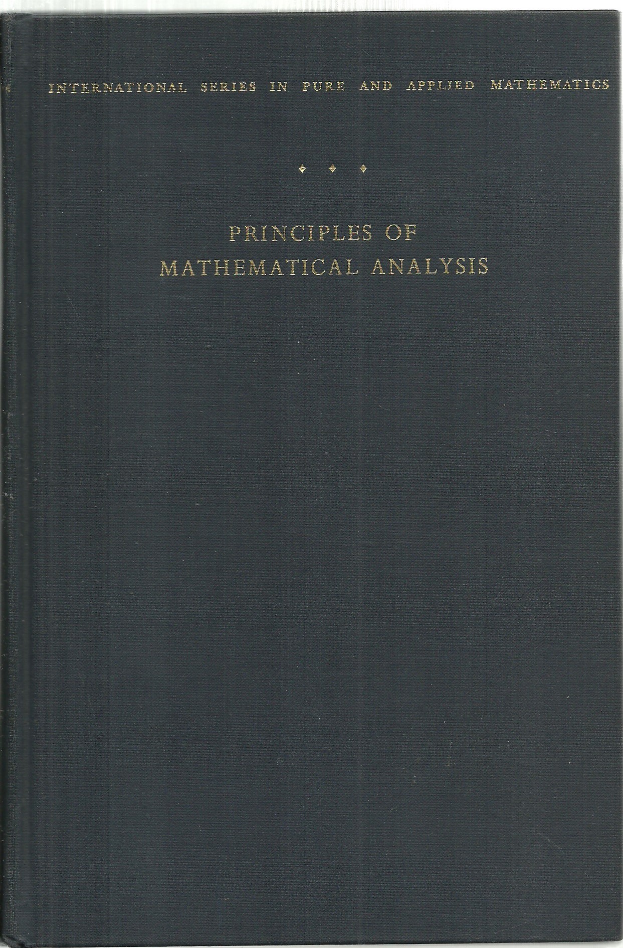 Principles of Mathematical Analysis by Walter Rudin: Very Good ... Principles of Mathematical Analysis by Walter Rudin: Very Good ...