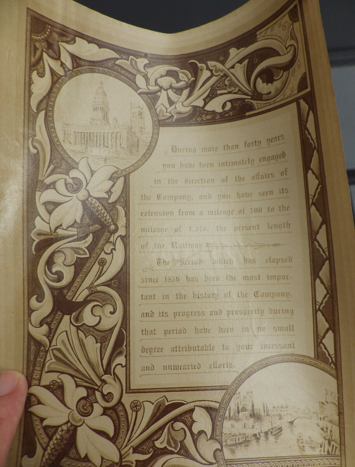 HENRY TENNANT LNER ANTIQUE YORK RAILWAY 1891 PRINTER'S PRESENTATION ...
