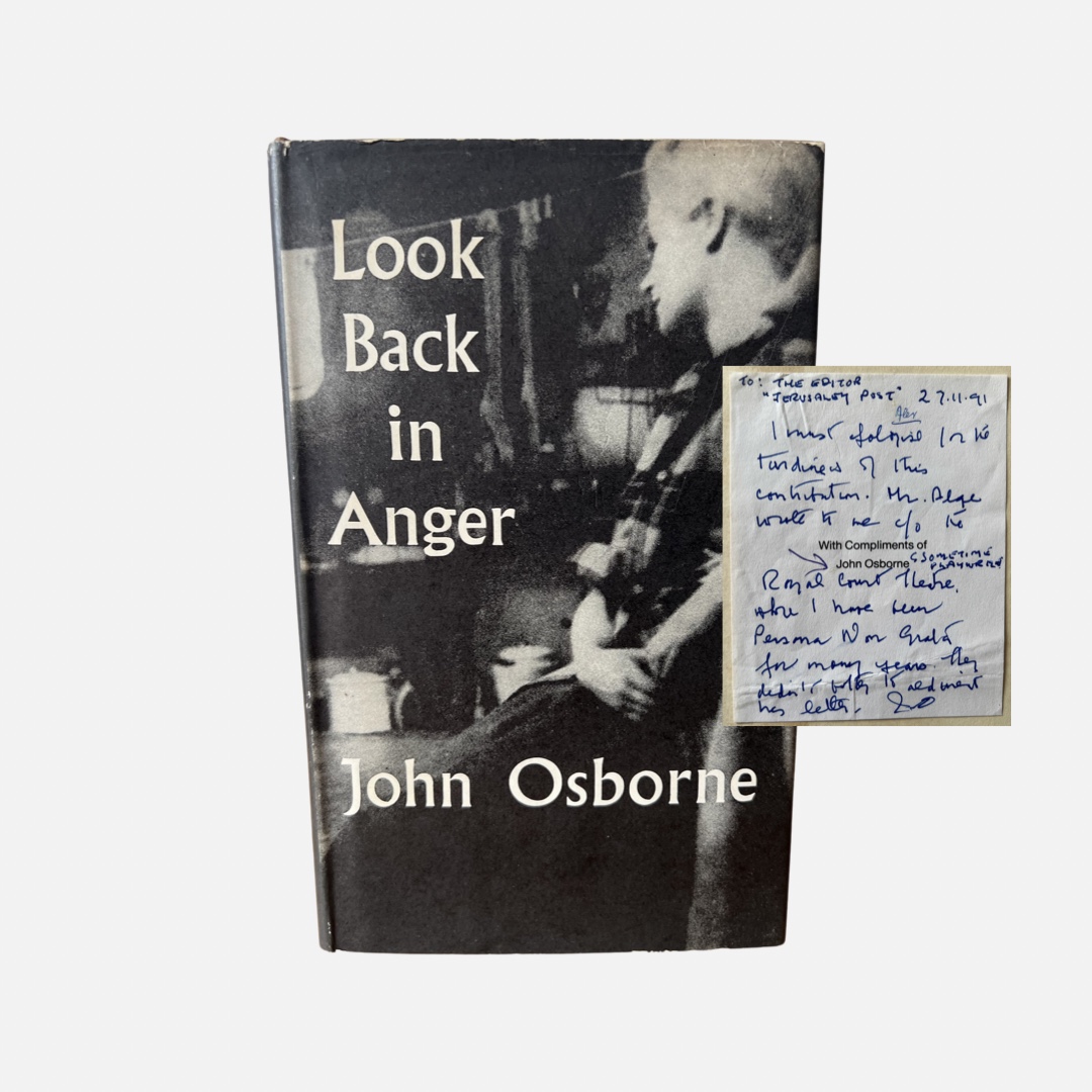 Look Back in Anger von Osborne, John: Near Fine Hardcover (1957) 1st ...