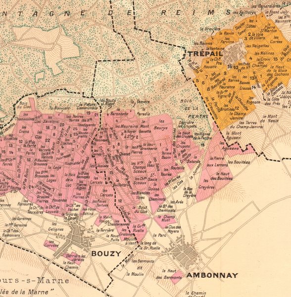 "Les Vins de Champagne" - Montagne de Reims - Éperon de Bouzy - Atlas ...