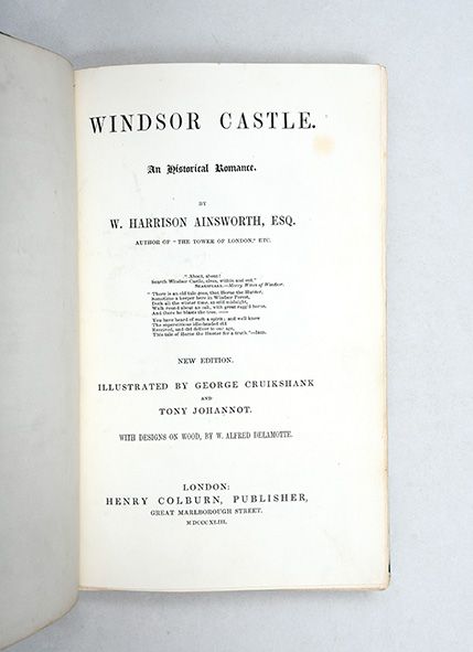 Windsor Castle. An historical romance. New edition. Illustrated by ...