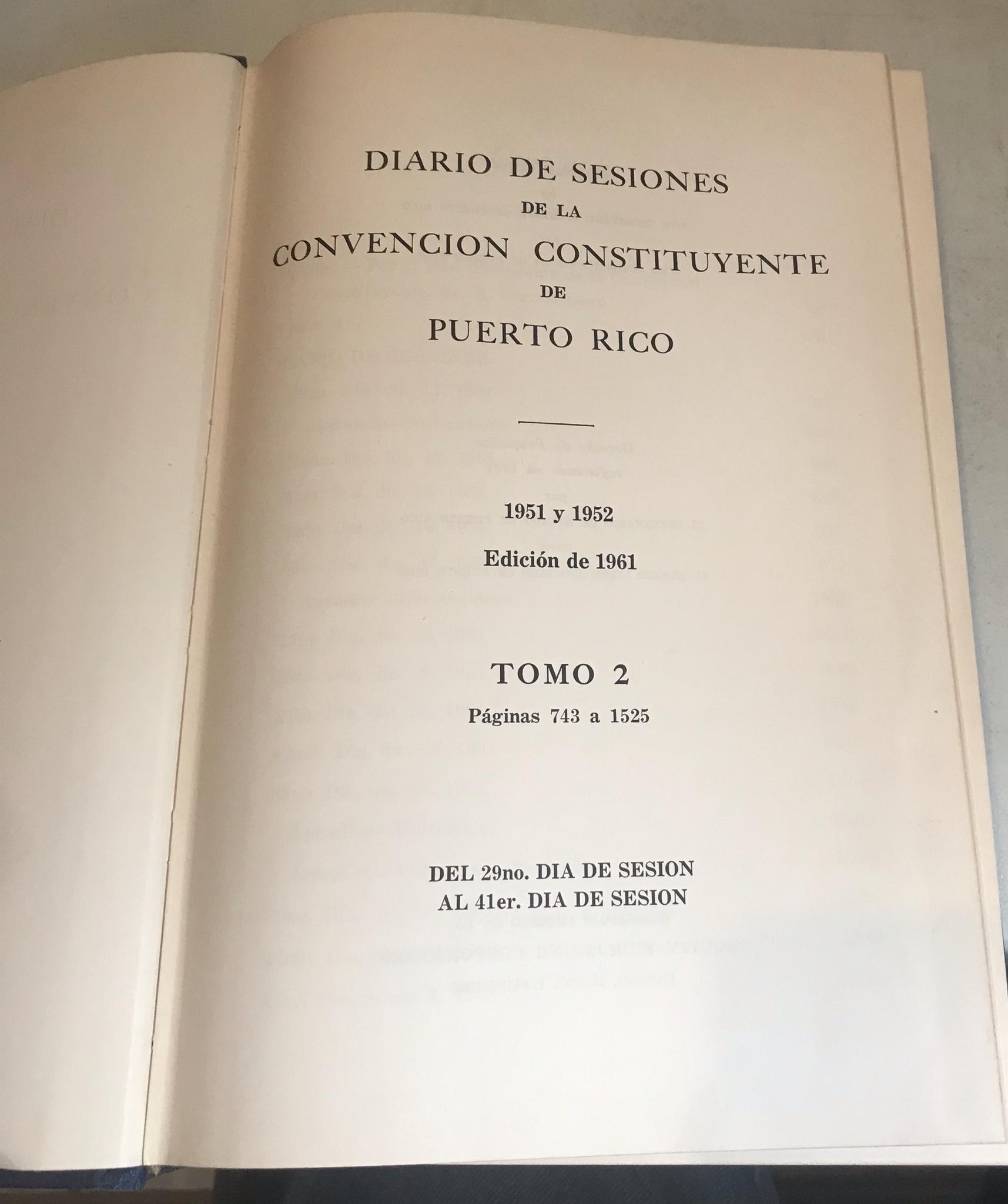 Diario De Sesiones de la Convencion Constituyente de Puerto Rico ... Diario De Sesiones de la Convencion Constituyente de Puerto Rico ...