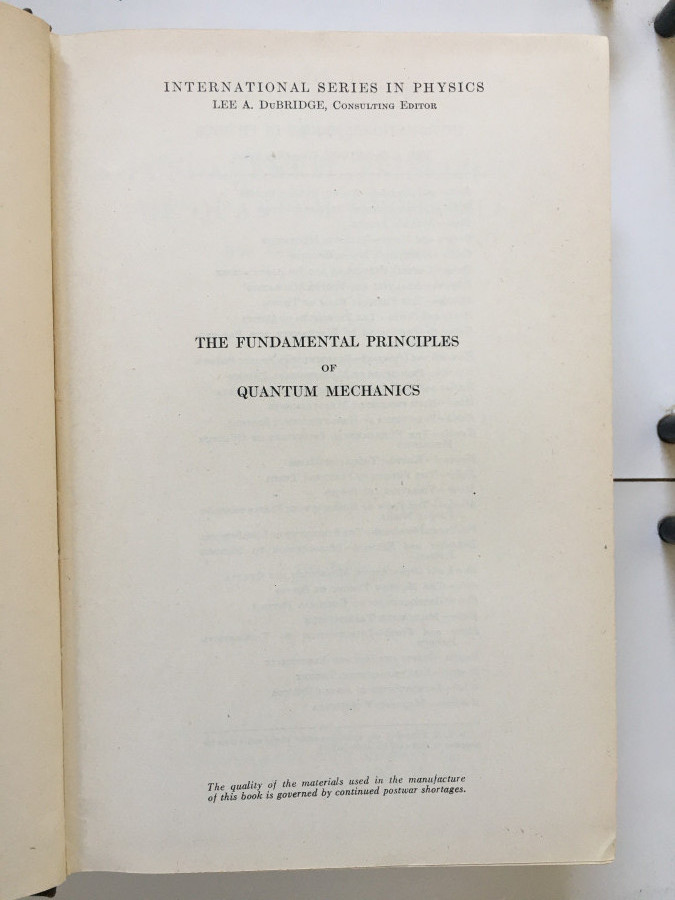 The Fundamental Principles of Quantum Mechanics. With Elementary ... The Fundamental Principles of Quantum Mechanics. With Elementary ...
